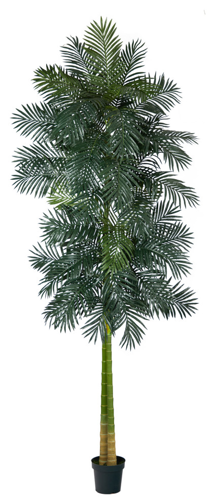 10' Double Stalk Golden Cane Artificial Palm Tree - Modern - Artificial ...