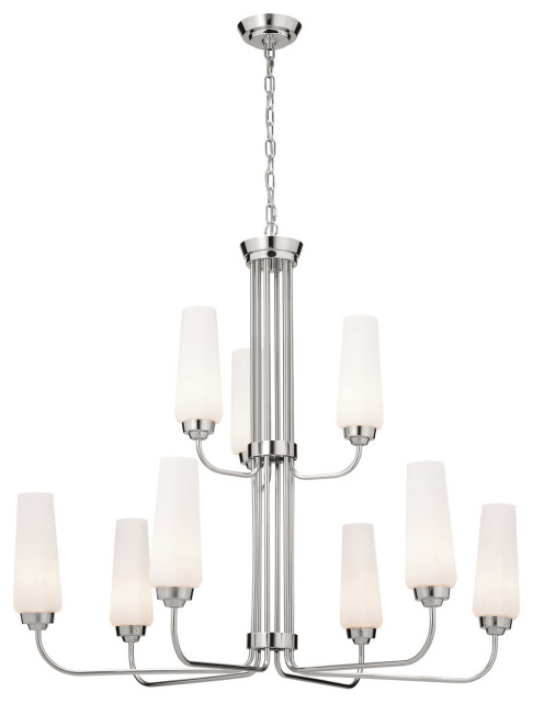 Kichler Truby Nine Light Chandelier - Farmhouse - Chandeliers - by ...