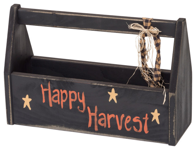 Farmhouse Fall Tote Box - Farmhouse - Decorative Boxes - by Furniture ...