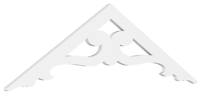 72"Wx12"Hx1"P, 4/12 Pitch Artisan Architectural Grade PVC Gable ...