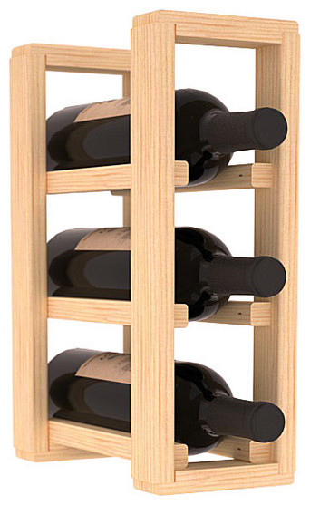Pine 3-Bottle Countertop Wine Rack - Contemporary - Wine Racks - by ...