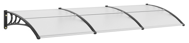 VEVOR UV Rain Cover Window Door Awning Canopy 38"x117" PC Sheet ...