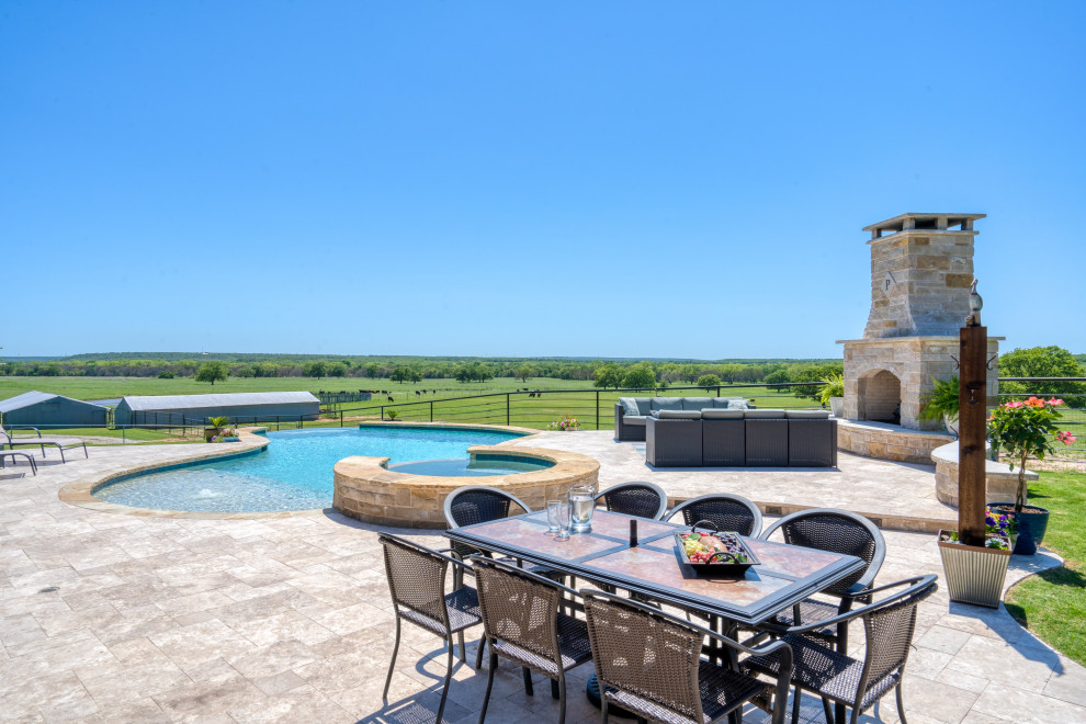 Bowie Infinity Pool - Traditional - Pool - Dallas - by Sunfish Pools ...