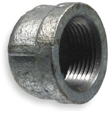 Galvanized Malleable Iron Pipe Cap, With Female Thread, 0.5", 1 ...