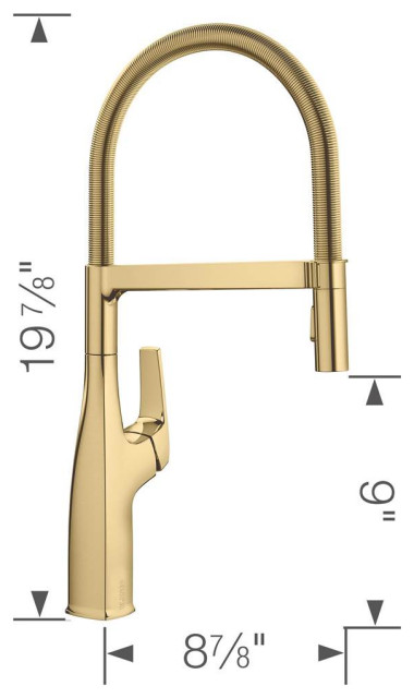 Blanco Rivana Semi-Pro Kitchen Faucet - Modern - Kitchen Faucets - by ...