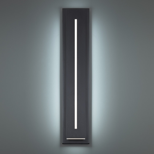 Midnight LED Outdoor Wall Sconce in Black - Modern - Outdoor Wall ...
