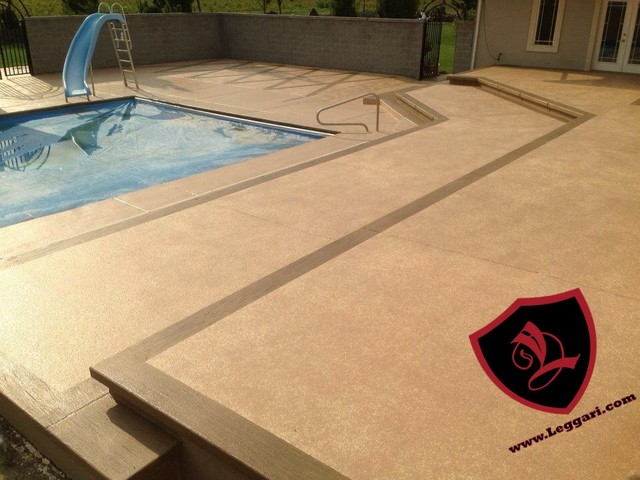 Leggari concrete overlays on pool decks - Seattle - by Leggari LLC | Houzz