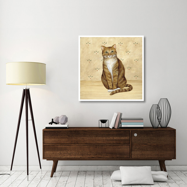 "Country Kitty II" Digital Paper Print by David Carter Brown, 20"x20 ...