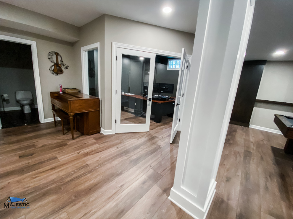 Finished Basement | Shelby Township - Traditional - Basement - Detroit ...