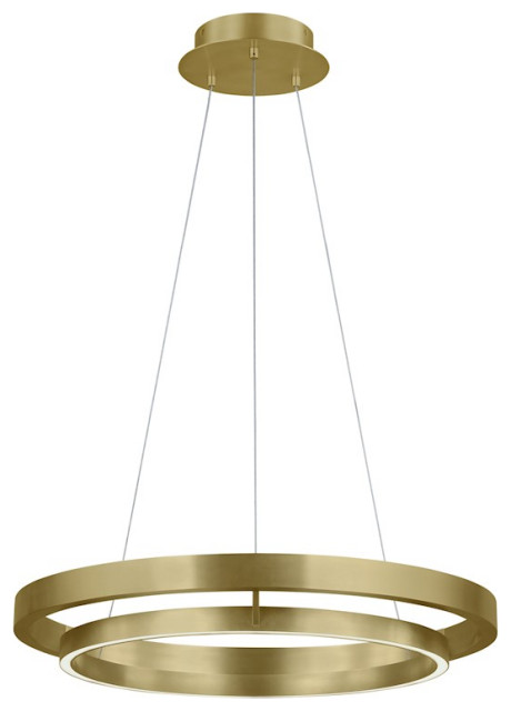 Tech Lighting Grace 30" Chandelier, Aged Brass 700GRC30R-LED930 ...