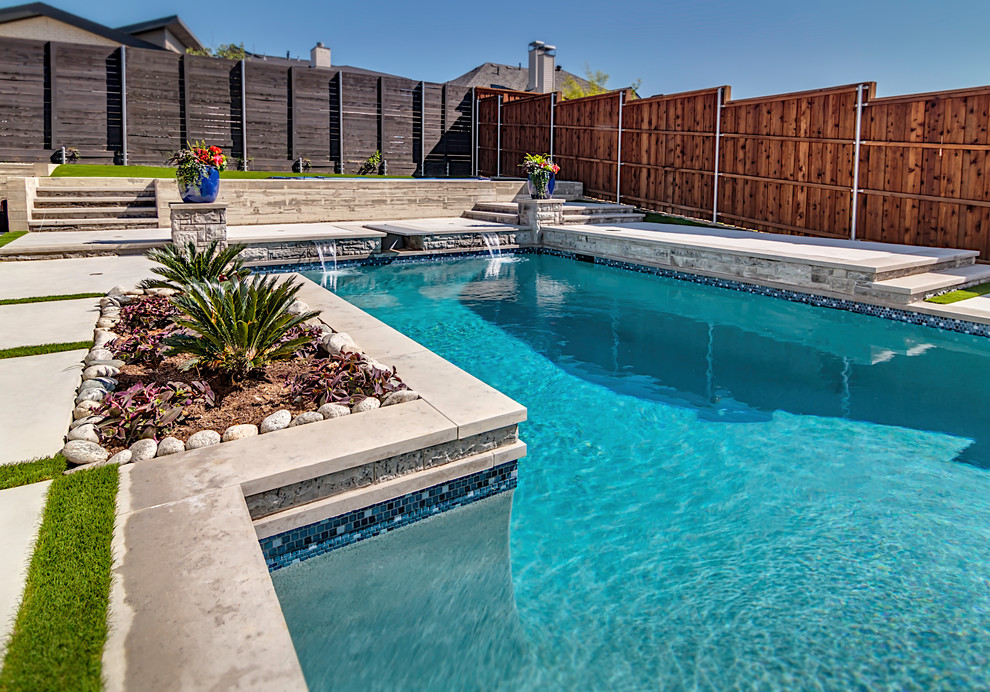 Geometric Pool Designs Dallas, Highland Park & Plano - Pool - Dallas ...