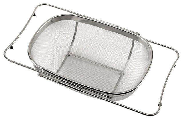 Good Cook Stainless Steel Mesh Rectangular Expandable Colander ...