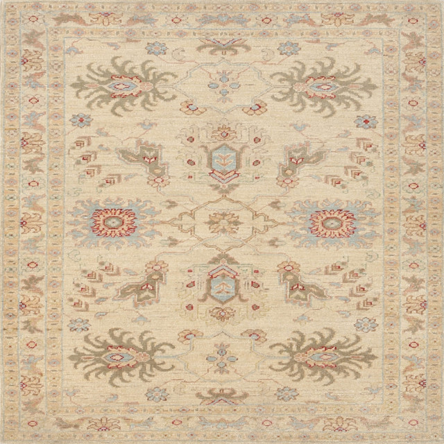 Ahgly Company Indoor Rectangle Traditional Area Rugs, 7' Square ...