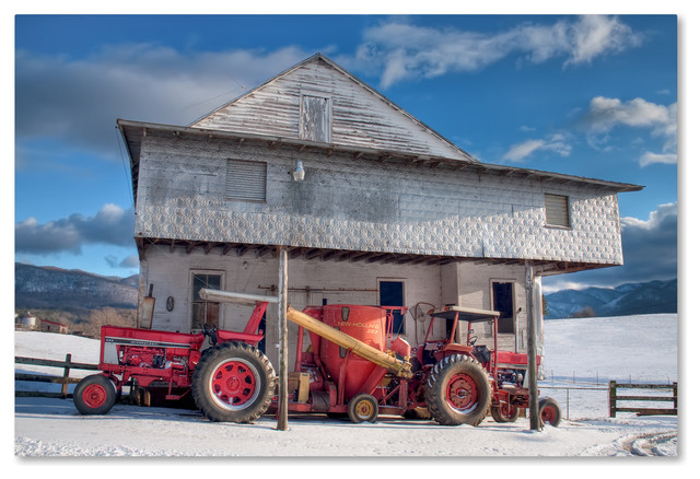 Bob Rouse 'Winter at the Mill' Canvas Art, 22"x32" - Farmhouse - Prints ...