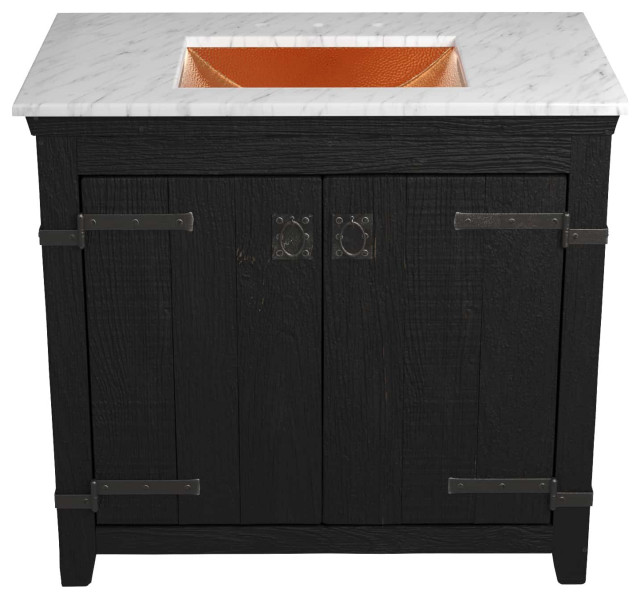 Native Trails VNB-VNT-CPS45-PLC-3 36" Vanity with Carrara Marble and ...