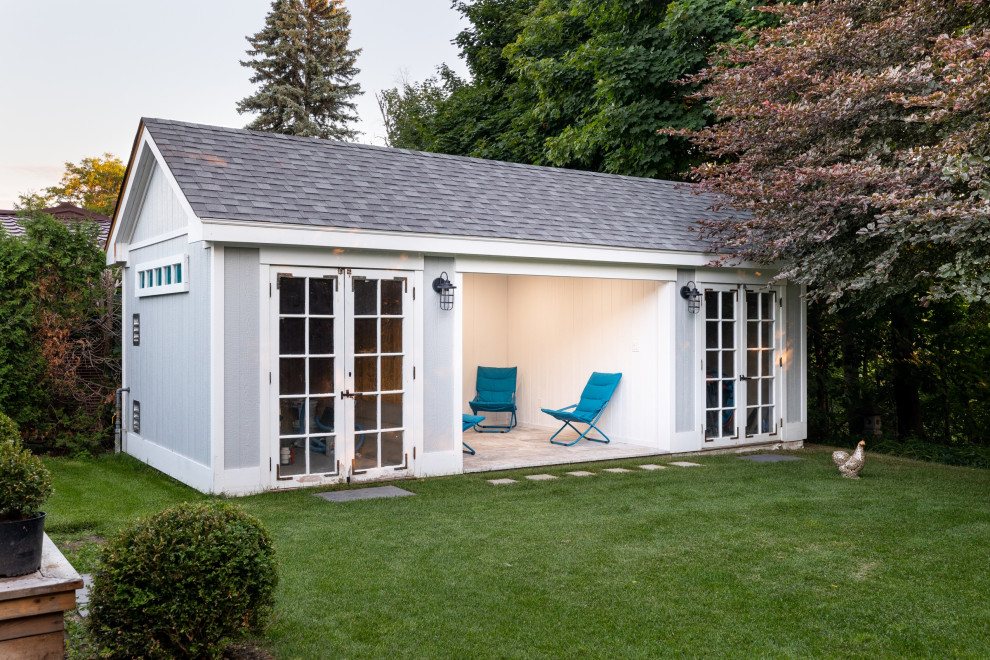 Small Plunge Pool/Spa on a Ravine - Transitional - Shed - Toronto - by ...