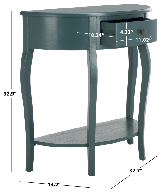 Safavieh Jan Demilune Small Console Table, #N/A - Contemporary ...