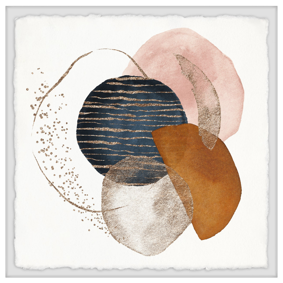 "Embattled Borders" Framed Painting Print, 32x32 - Contemporary ...