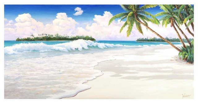 "Onda Tropicale" Digital Paper Print by Adriano Galasso, 26"x14", 26 ...