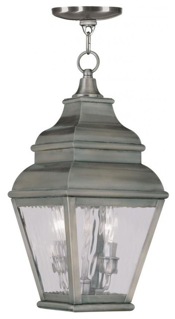 Brookside Convertible Chain-Hang and Ceiling Mount, Black - Traditional ...