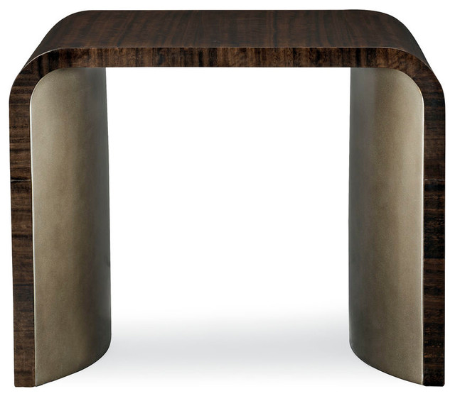 Modern Streamline Waterfall End Table - Transitional - Side Tables And ...
