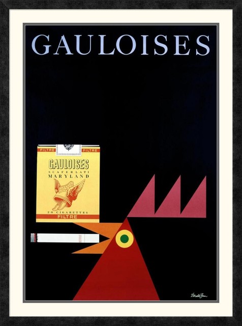 "Gauloises" Framed Digital Print by Donald Brun, 18"x22", 31"x42 ...