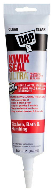 Dap® 7079818915 Kwik Seal Ultra™ Premium Siliconized Sealant, Clear, 5. ...