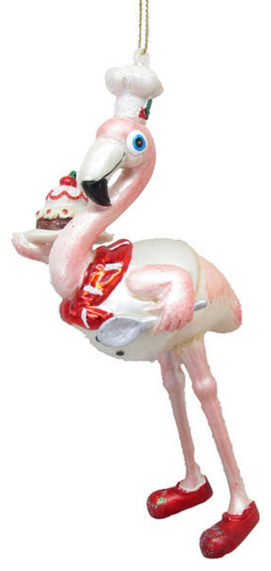 Baking Flamingo Christmas Holiday Ornament December Diamonds ...