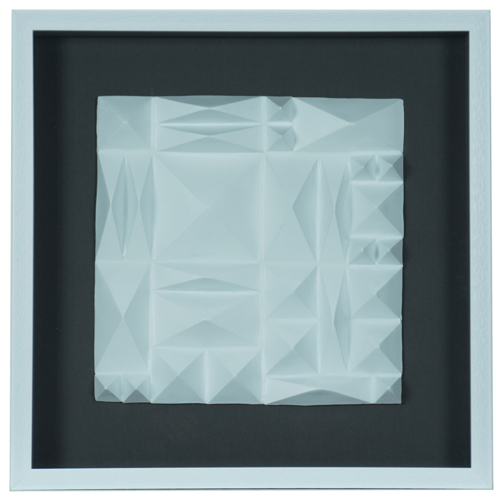 White Ridges Shadow Box Wall Décor - Contemporary - Wall Accents - by ...