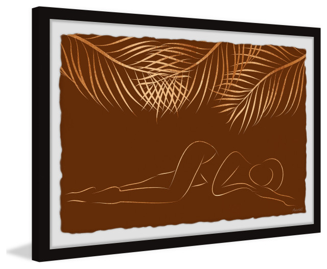 "Take a Nap" Framed Painting Print, 12x8 - Tropical - Prints And ...