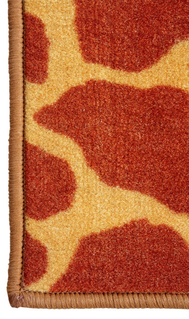 Giraffe On Stilts Area Rug for Dining Room, Made In USA, 5' x 7' Oval ...