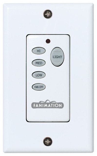Basic Wall-Mounted Fan Control - Transitional - Ceiling Fan Accessories ...