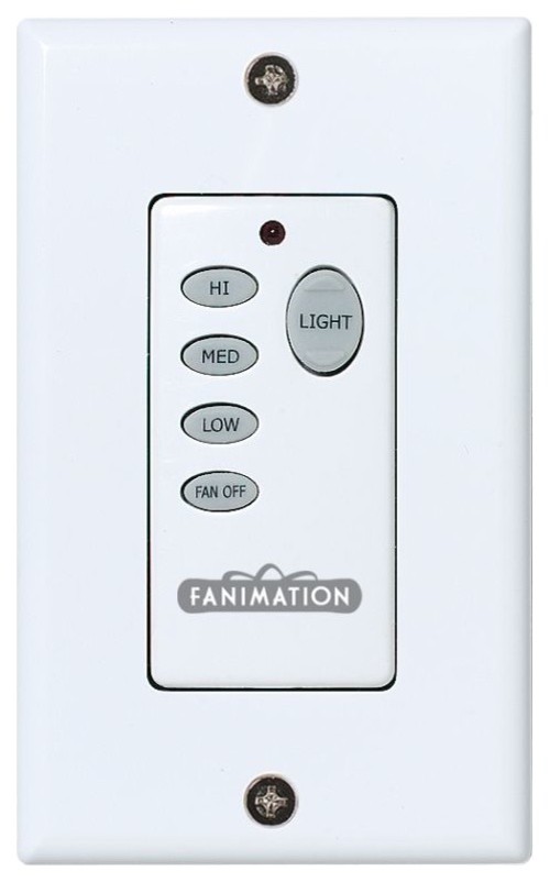 Basic Wall-Mounted Fan Control - Transitional - Ceiling Fan Accessories ...
