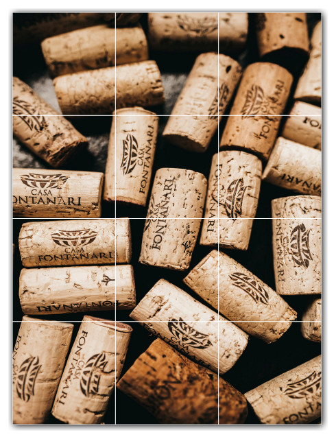 Wine Ceramic Tile Wall Mural HZ501209, 36" Wide x 48" High ...