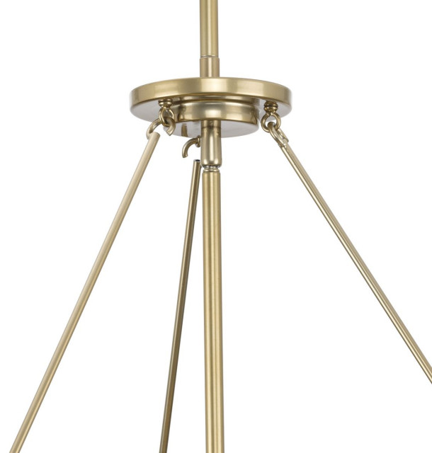 Lusail Collection Soft Gold Luxe Industrial Chandelier, 13-Light ...