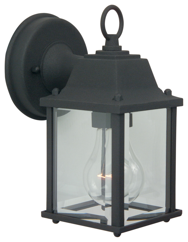 Craftmade Outdoor Coach Lights Small Wall Mount, Textured Black ...