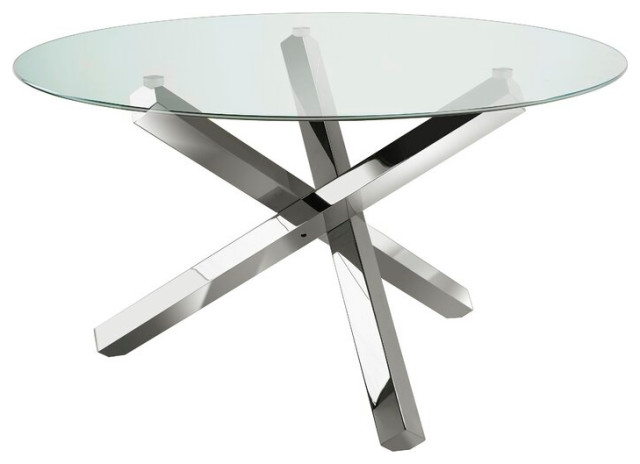 Siren Dining Table Silver - Contemporary - Dining Tables - by Home Gear ...
