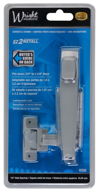 Wright Products™ V333 Tie-Down Push Button Latch, Aluminum Finish ...