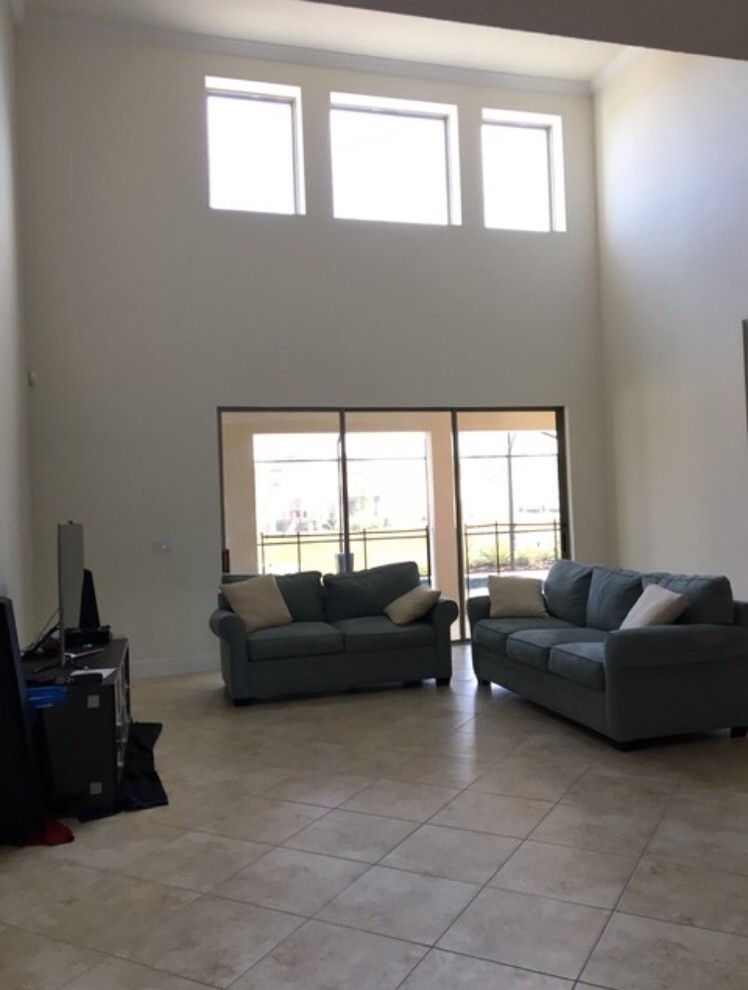 Tall walls (18ft) what to do with them?