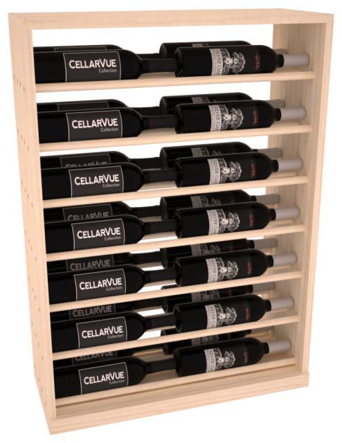 CellarVue Horizontal Wine Rack, Pine - Transitional - Wine Racks - by ...