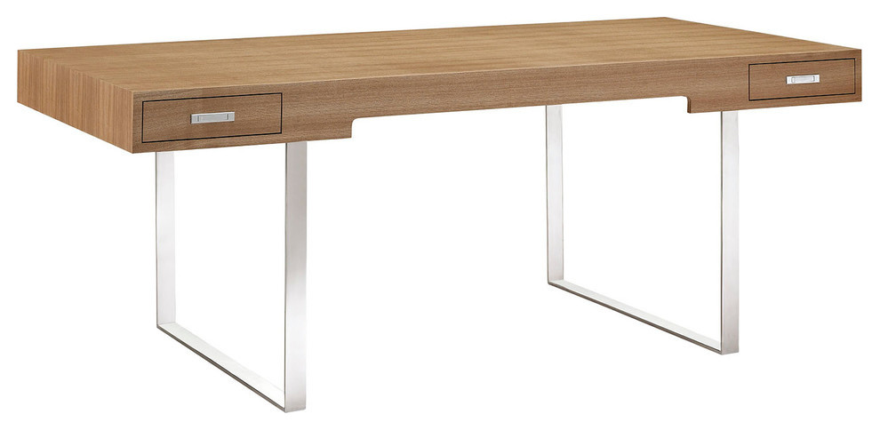 Modern Contemporary Work Desk Natural - Desks And Hutches - by House ...