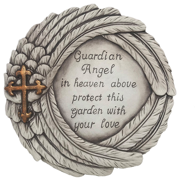 10" Guardian Angel Stepping Stone - Beach Style - Landscaping Stones ...