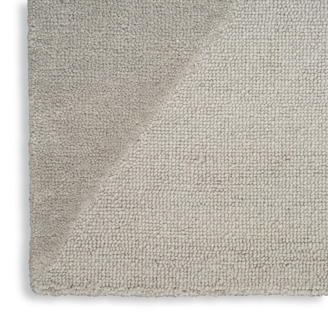 Nourison Modern Edge Handmade Area Rugs, Gray, 7'9"x9'9", 7'9"x9'9 ...