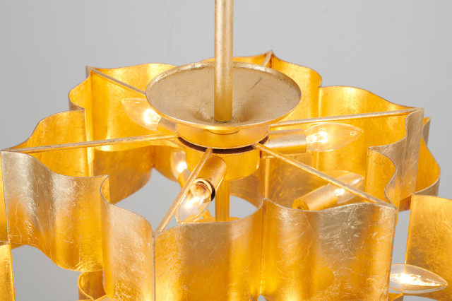 Metal 3-Tier Light Fixture - Contemporary - Pendant Lighting - by ...