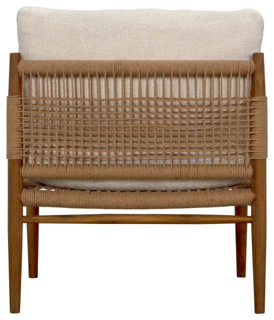 Noir Giuseppe Clear Coat Flat Chair With Us Made Cushion AE-260T-WHT ...