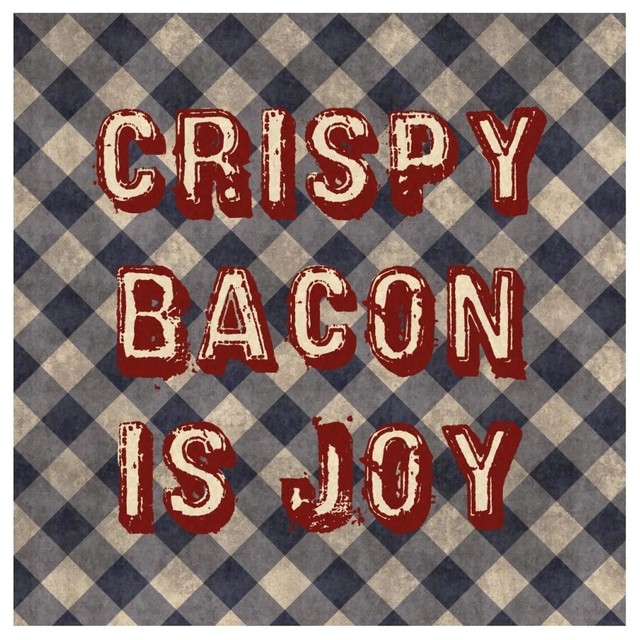 "Crispy Bacon is Joy" Digital Paper Print by BG.Studio, 20"x20", 38"x38 ...