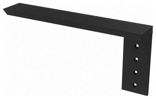 Side Wall Aluminum Hidden Countertop Support Bracket, 14 - Industrial ...