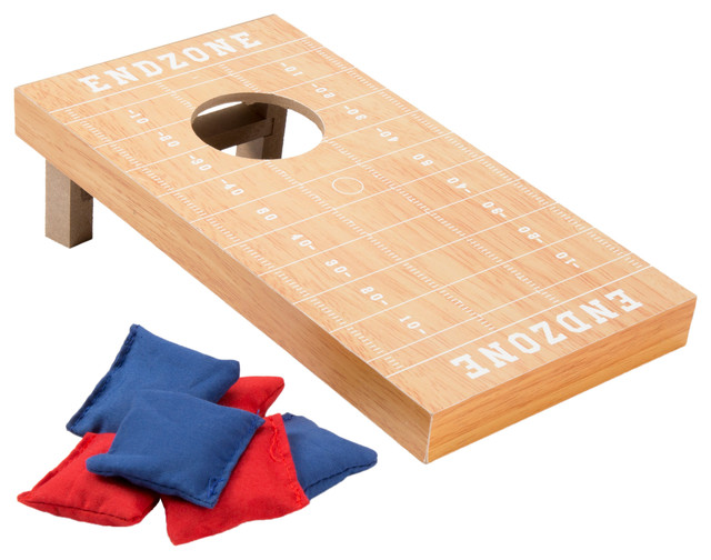 Classic Mini Travel Wood Tabletop Cornhole by Hey! Play! - Traditional ...