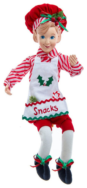 15" Kringle Klaus Elf Baker Ornament, 15'' - Christmas Ornaments - by ...