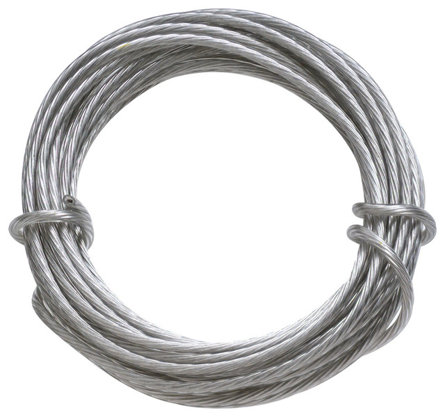 HangZ 30lb. 9' Gallery Wire Coated Stainless, 3" 3/4" X 5" 3/4 ...